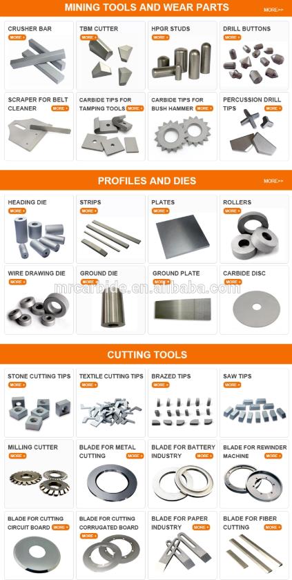 Tamping Tine Tools Tungsten Carbide Tips Carbide Wear Parts For Railway ...