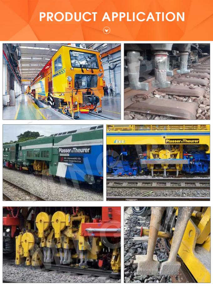 Tungsten Carbide Ballast Tamping Tools Railway 70x500