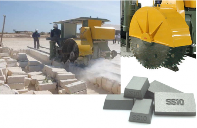 SS10 Tungsten Cemented Carbide Brazing Tips nickel coating